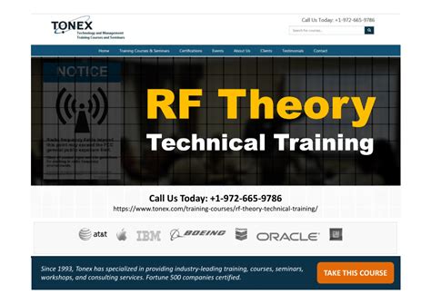 Pdf Rf Radio Frequency Theory Technical Training Tonex Com