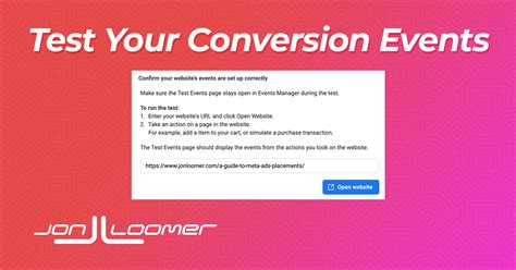 How To Test Meta Conversion Events Jon Loomer Digital