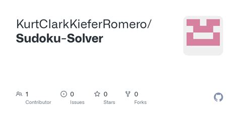 GitHub KurtClarkKieferRomero Sudoku Solver