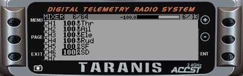 setting up the receiver via the receiver tab flex rc