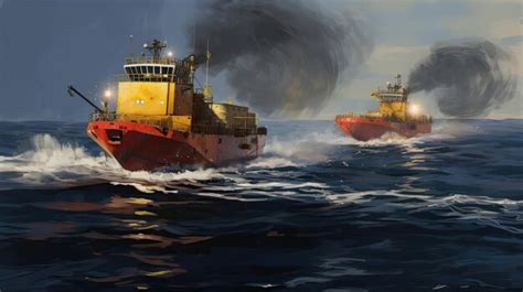 Premium Ai Image Rapid Response Marine Pollution Control Offshore Cleanup Ocean Conservation