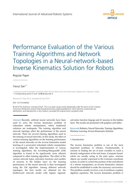 pdf performance evaluation of the various training algorithms and