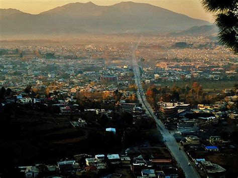 Exotic View Of Abbotabad Through One Of Hills Which Surround This