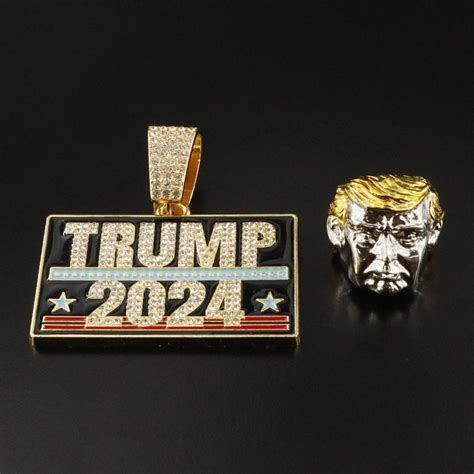 Donald Trump Ring And Trump 2024 Pendant Ebth