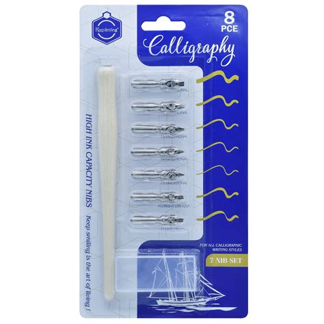 Justkraft Professional Calligraphy Dip Pen Set With 7 Nib Sizes