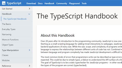 ไมโครซอฟท์แจกฟรี typescript handbook คู่มือสอนเขียน typescript เวอร์ชันใหม่ techfeedthai