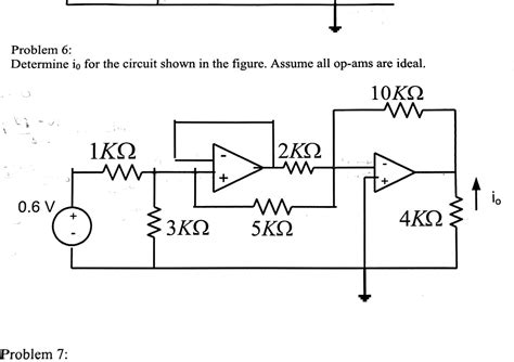 solved determine io for the circuit shown in the figure assume all op