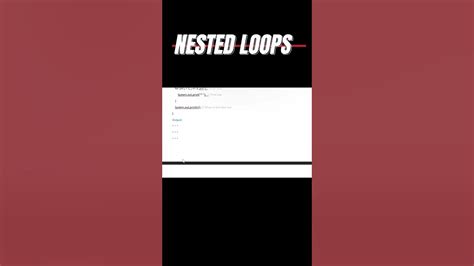Day 960 Of Learning Javanested Loops In Java Youtube