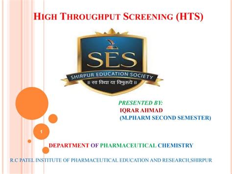 High Throughput Screening Ppt