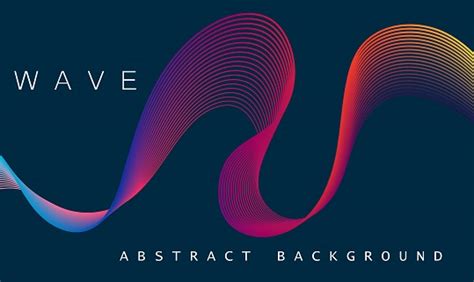 추상적 현대적 추상적 인 배경에 여러 가지 색상의 파도 웹사이트 앱 배너 포스터용 템플릿입니다 디자인 템플릿 벡터 일러스트 레이 션입니다 0명에 대한 스톡 벡터 아트 및