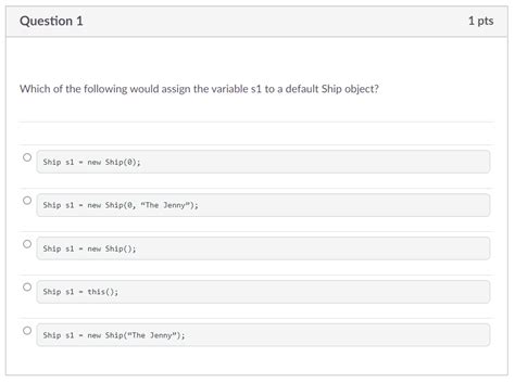 solved which of the following would assign the variable s1