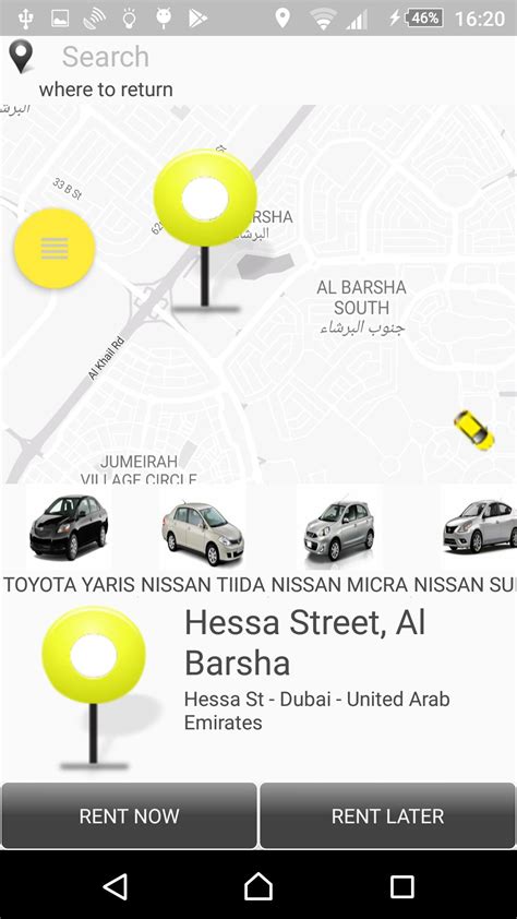 car rental android source code with backend by abto3bit codester
