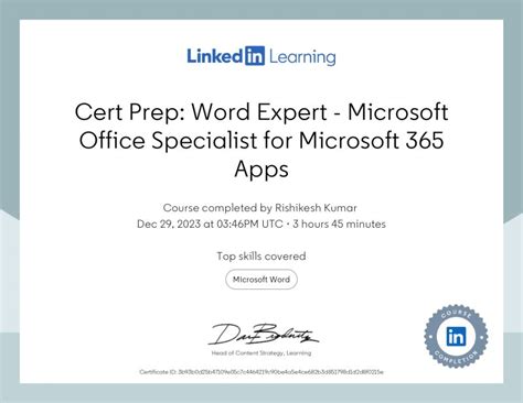 Microsoftoffice Certificationachieved Wordexpert Microsoft365 Officespecialist Techskills