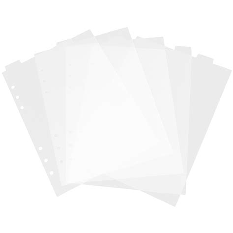 White PVC Notebook Divider Set For Pocketbook With Creative Design Pieces Walmart Com