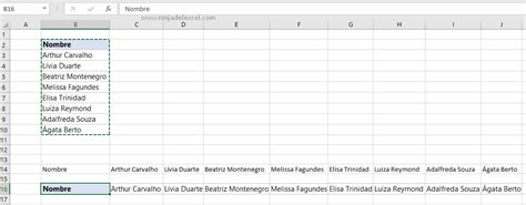 Como Convertir Fila en Columna en Excel Sin Power Query Fácil Ninja del Excel