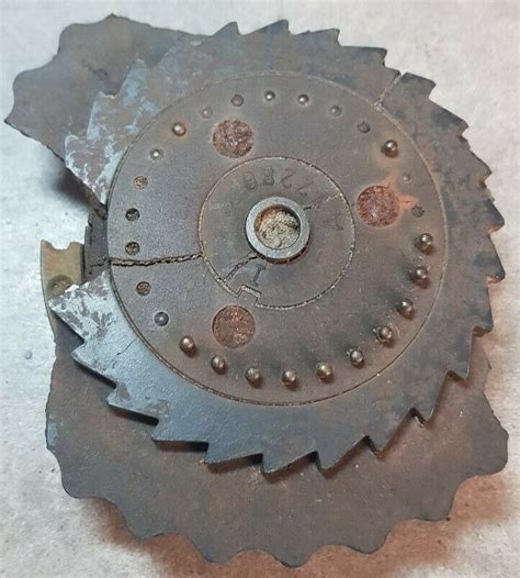 Scarce Enigma Machine Rotor Gear Cipher Device Relic Found