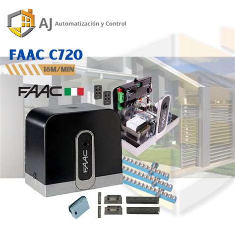 Kit De Motor Corredera C720 Faac • Aj Automatización Y Control