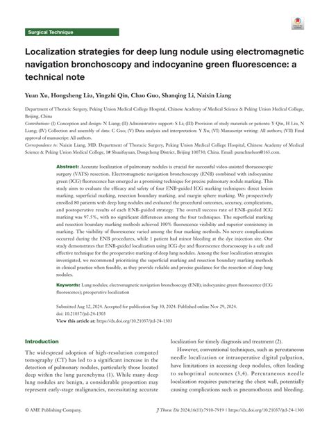 Pdf Localization Strategies For Deep Lung Nodule Using Electromagnetic Navigation Bronchoscopy