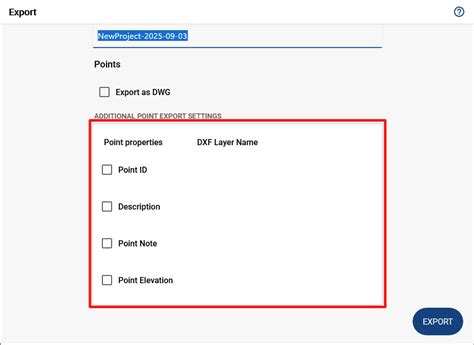 Exporting A Dxf File Survey Assistant
