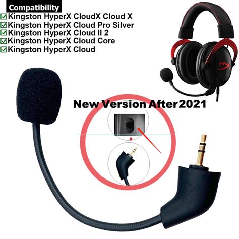 3 5mm Headphone Microphone Cable For Hyperx Cloud 1 2 Ii X Core Pro