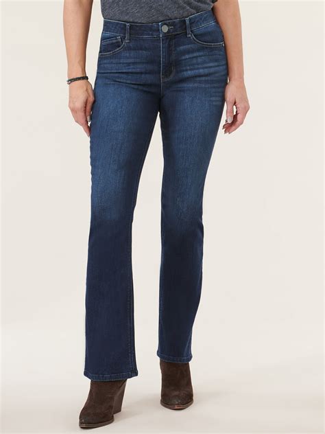 Absolution High Rise Emroidered Indigo Itty Bitty Boot Jean