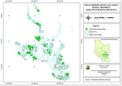 Map Of The Observation Location Download Scientific Diagram