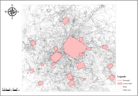 The Minimum Area Rectangle And The Minimum Convex Hull Corresponding To Download Scientific