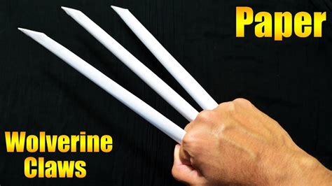 How To Make A Paper Wolverine Claws Easy