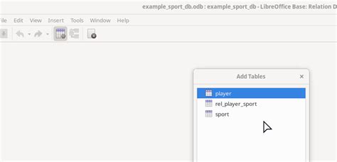 Create Tables And Establish Relationships In LibreOffice Base