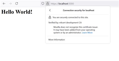 configuring self signed ssl certificates for local development ashley
