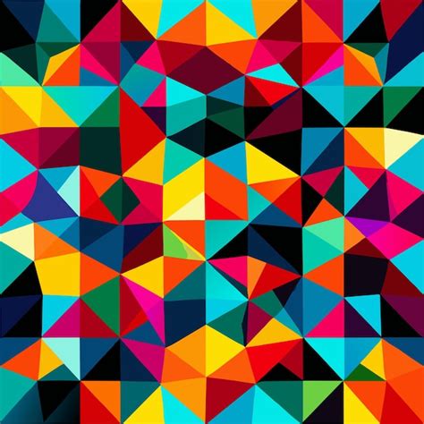 Premium Vector Abstract Colorful Geometric Pattern