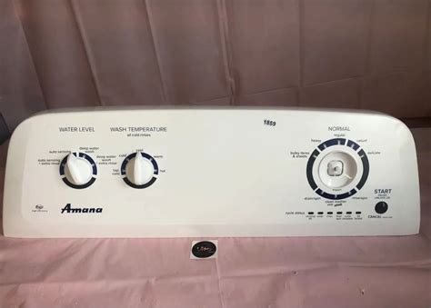 Amana Washer Console Panel W10423793 And Control Board W11049556