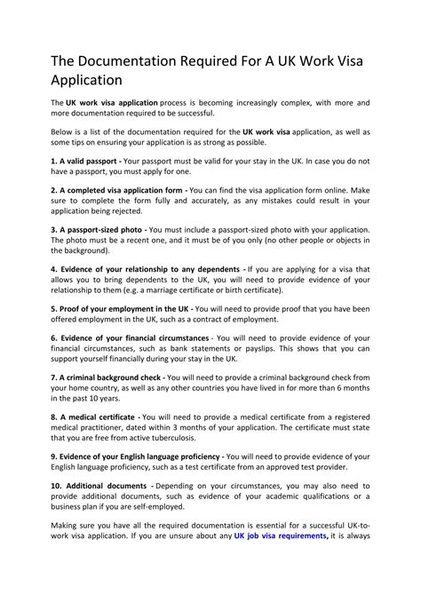 Ppt Uk Work Visa For Indians Documentation And Application Procedure