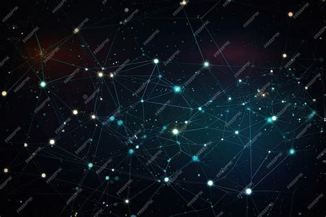 기술 네트워크 배경 연결 사이버 공간 인공 지능 생성 무료 사진