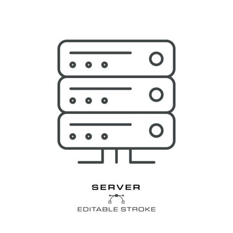 4300 Server Icon Editable Stroke Stock Illustrations Royalty Free Vector Graphics And Clip Art