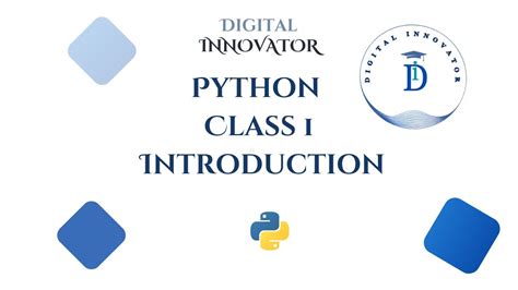 Python Class 1 Introduction Youtube