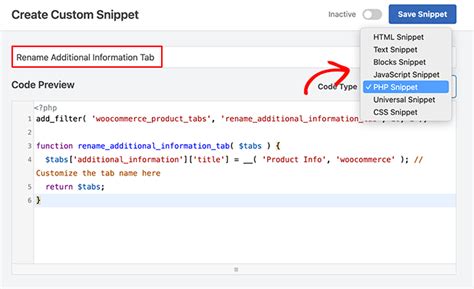 How To Customize The Woocommerce Additional Information Tab