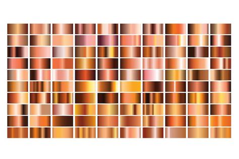 어두운 황금색 그라데이션 세트 프리미엄 벡터