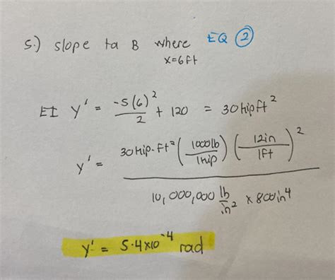 [solved] Question Determine The Slope And Deflection At Point B Of The