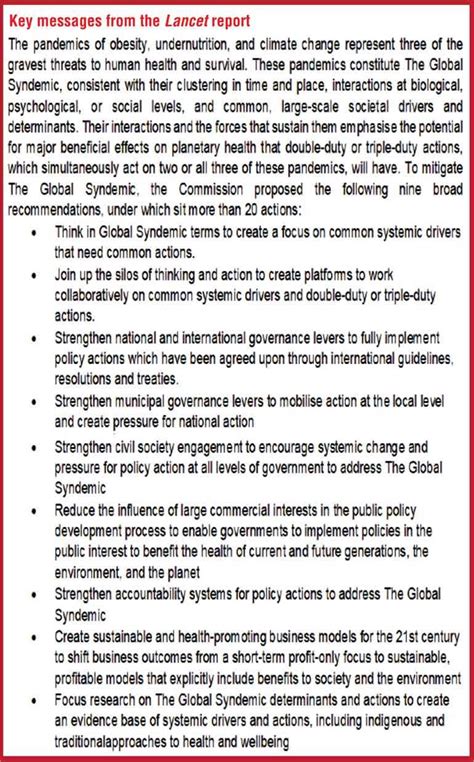 The Global Syndemic What Is It And Why You Should Know About It