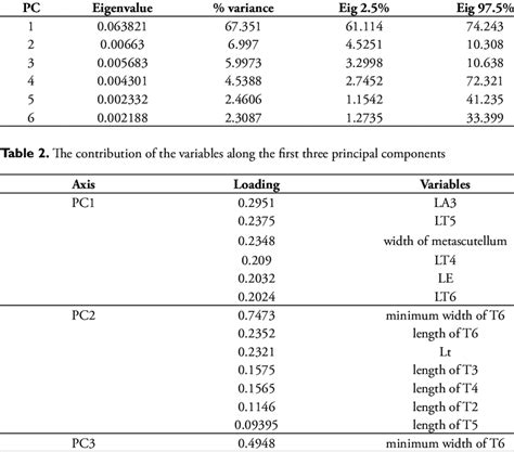Principal Components And The Bootstrapped Confidence Intervals