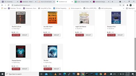 Javascript How To Fix The Footer At The Bottom Of The Page And How To Display Extra Books