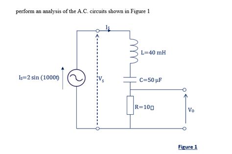 solved a series r l c circuit with an alternating current