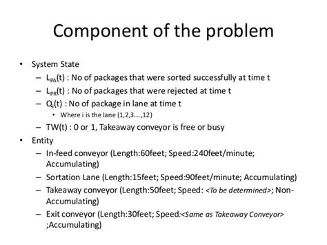 Simulation Model Sortation System
