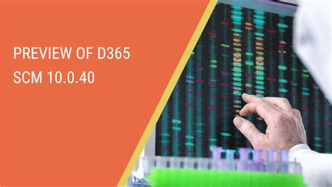 Preview Of D365fo Scm 10 0 40