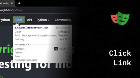 Playwright Python Click Link Youtube