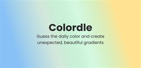 Colordle The Daily Color Game