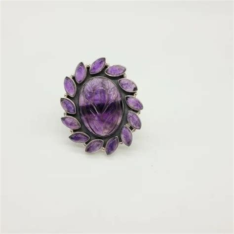 Female Handmade Sterling Silver Amethyst Ring At Rs 70gram In Jaipur