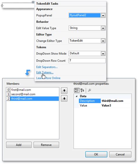 Repositoryitemtokenedittokens Property Winforms Controls Devexpress Documentation