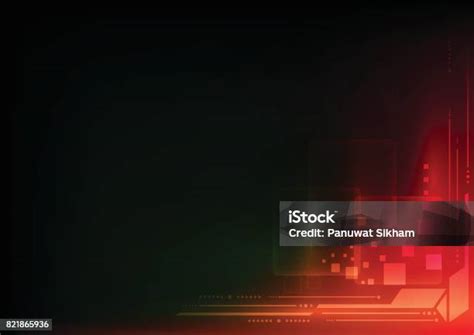 붉은 추상 사이버 미래 기술 개념 배경 벡터 일러스트 레이 션 회로 바이너리 코드 0명에 대한 스톡 벡터 아트 및 기타 이미지